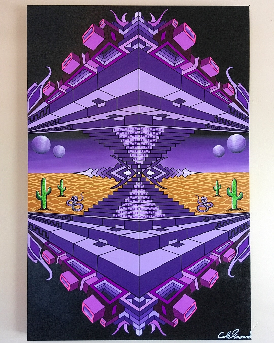 Commensurate Visionary Art Canvas Print by Cole Hazard - Etsy