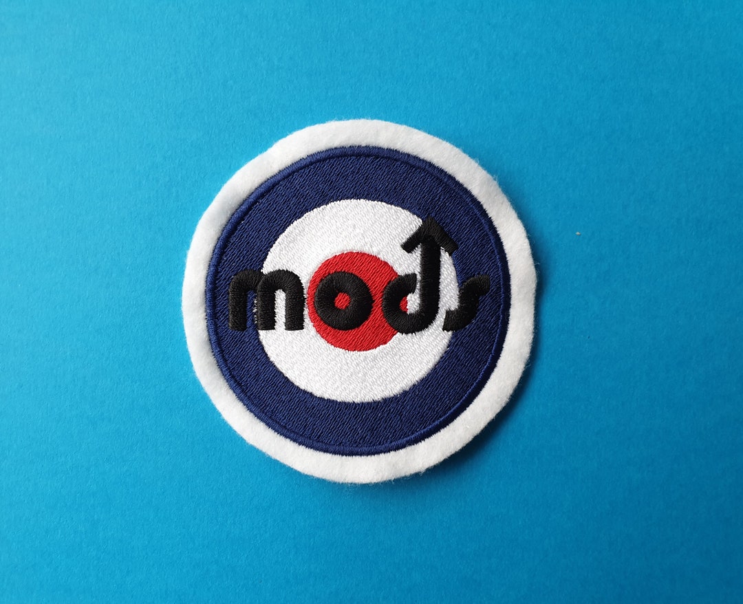 Mods Insignia Iron On Sew Hook or Hook & Loop on Embroidered - Etsy