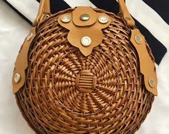 Wicker handbag | Etsy