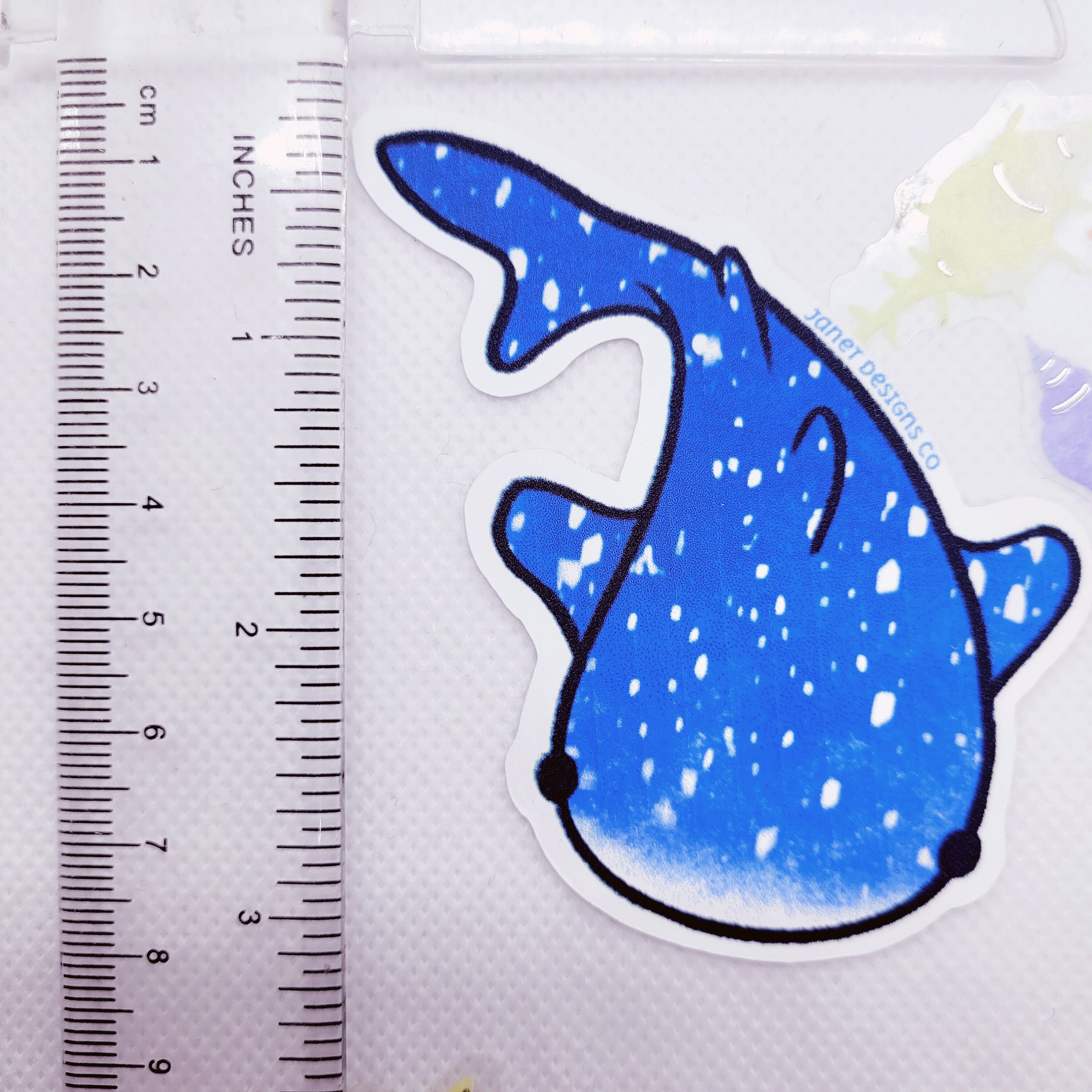 Cute Ombre Whale Shark Sticker, Vinyl Sticker, Decal - Etsy