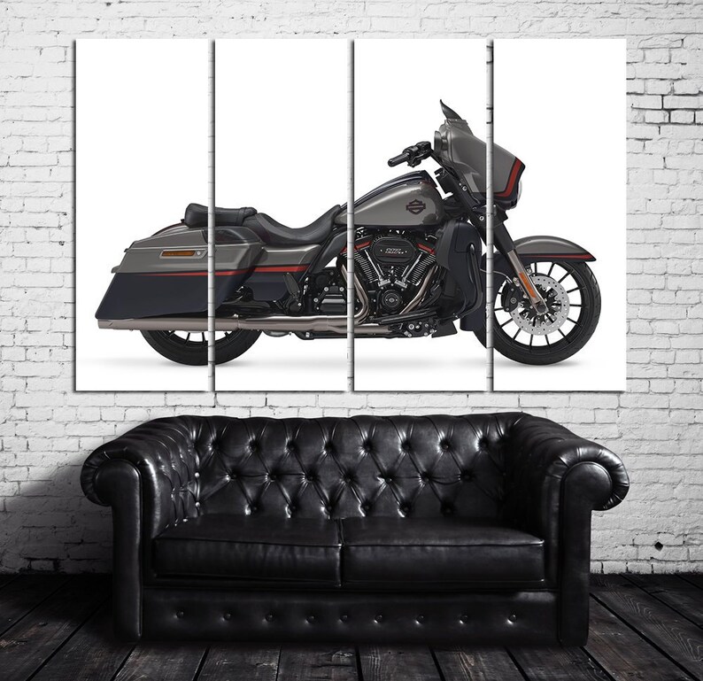 Harley Davidson Wall Art Motorbike Wall Art Harley Davidson Etsy