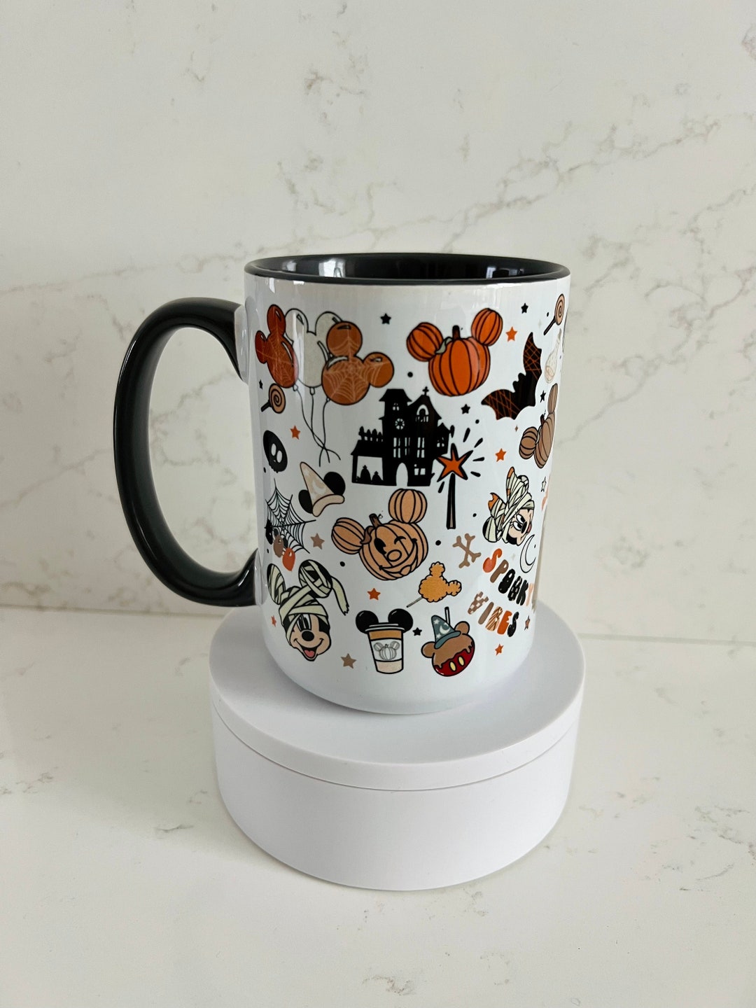 Mickey Halloween Mummy Cup, Minnie Halloween Mug, Mickey and Minnie ...