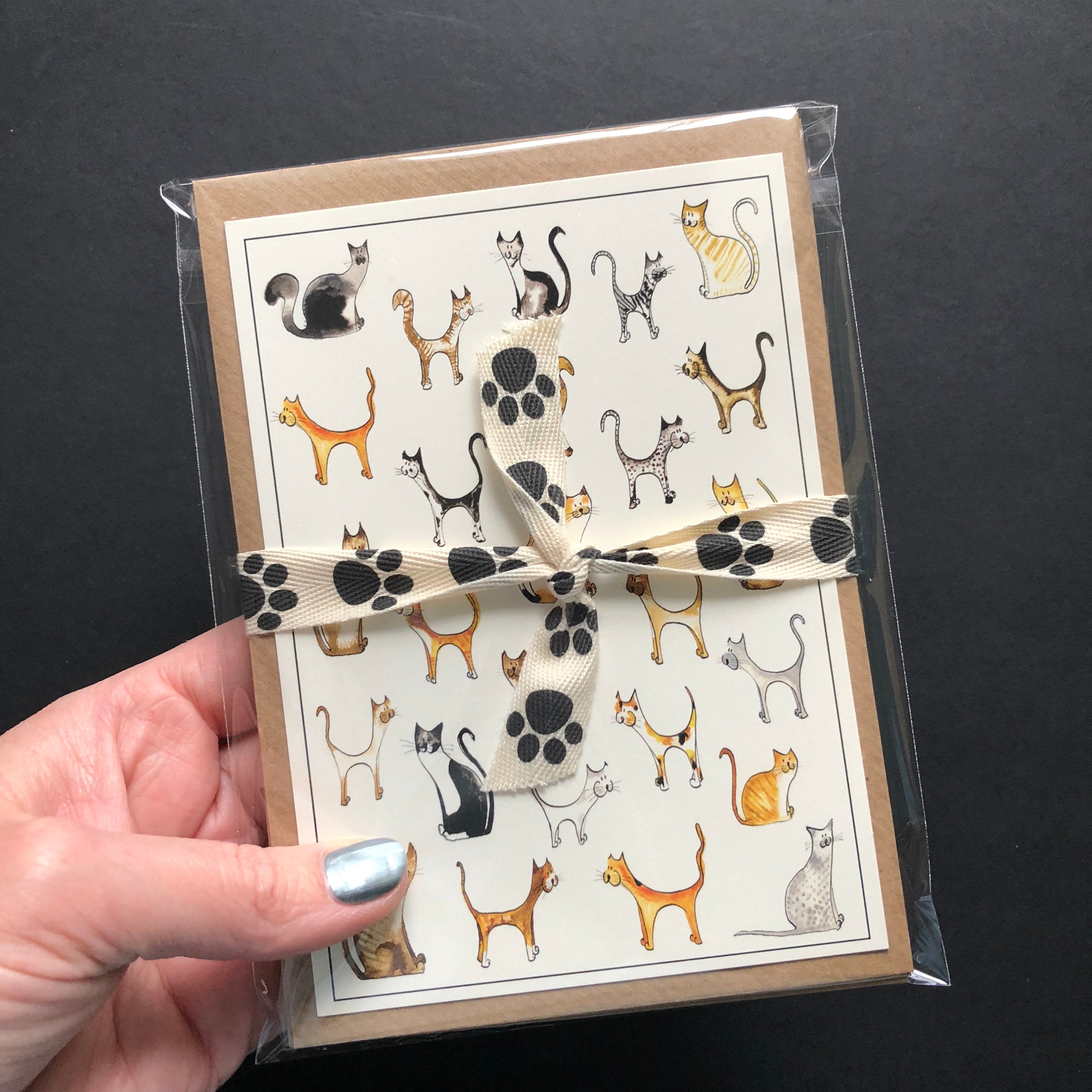 Cat Notecards, Cat Card, Cat Stationery, Notecard Pack, Cat ...