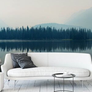 Lake Nature Mural, Removable Landscape Nature Wallpaper Mural, Nature ...