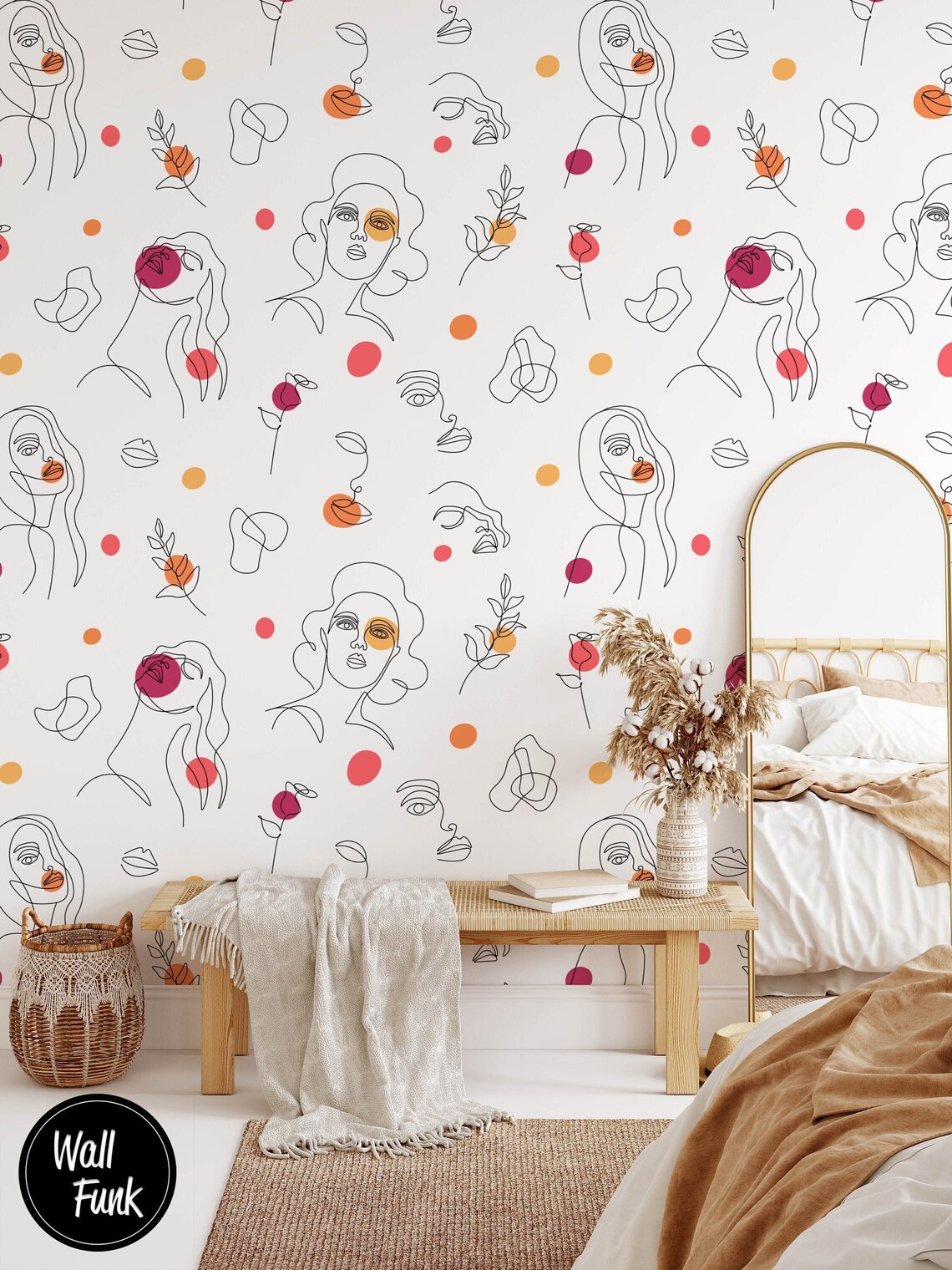 Abstract Removable Wallpaper Abstract Wallpaper Modern - Etsy