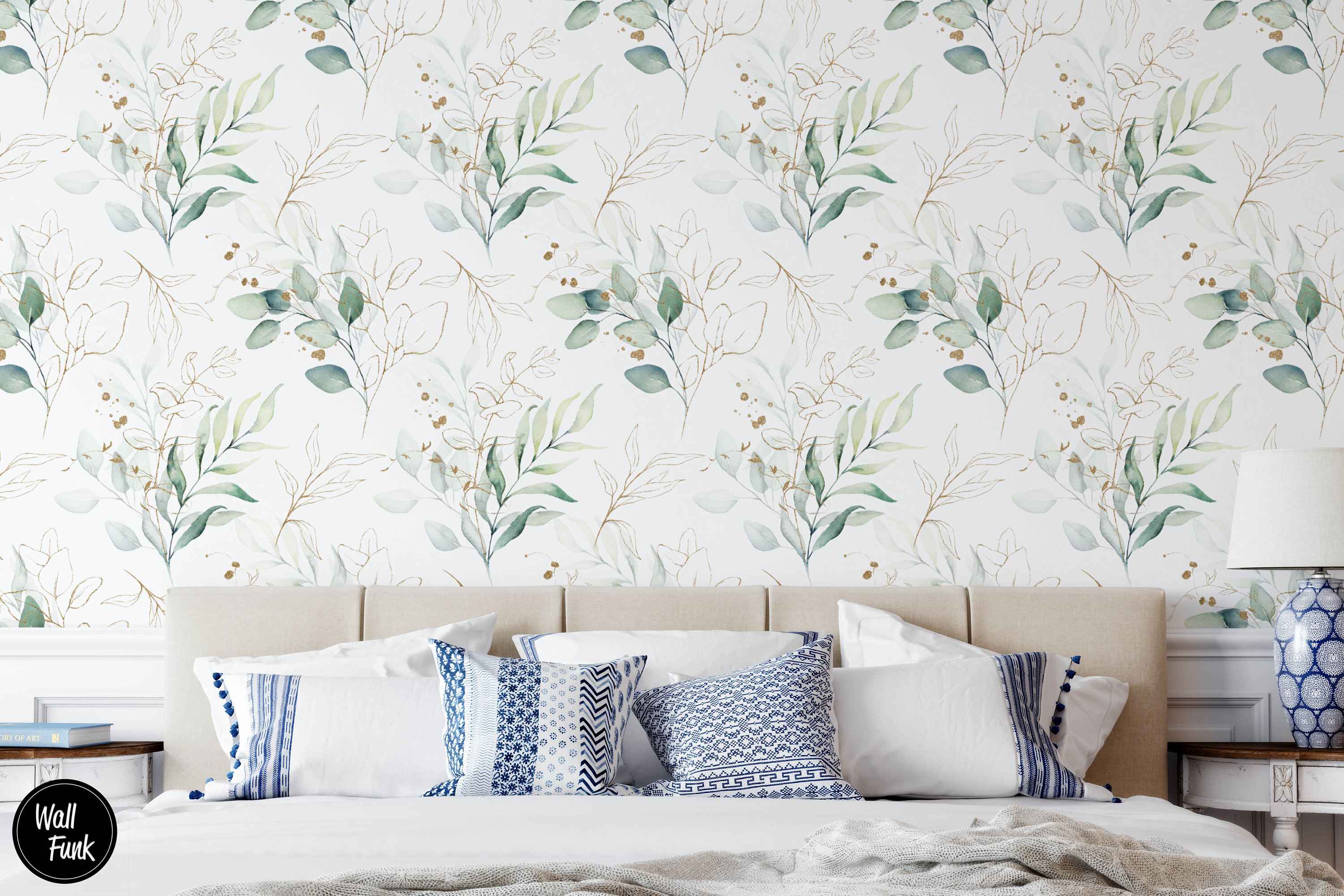 Removable Floral Wallpaper Floral Removable Wallpaper Floral | Etsy