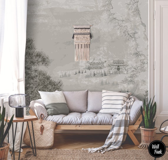 Removable Wallpaper Made With Recycled Paper Easy to Install | Etsy