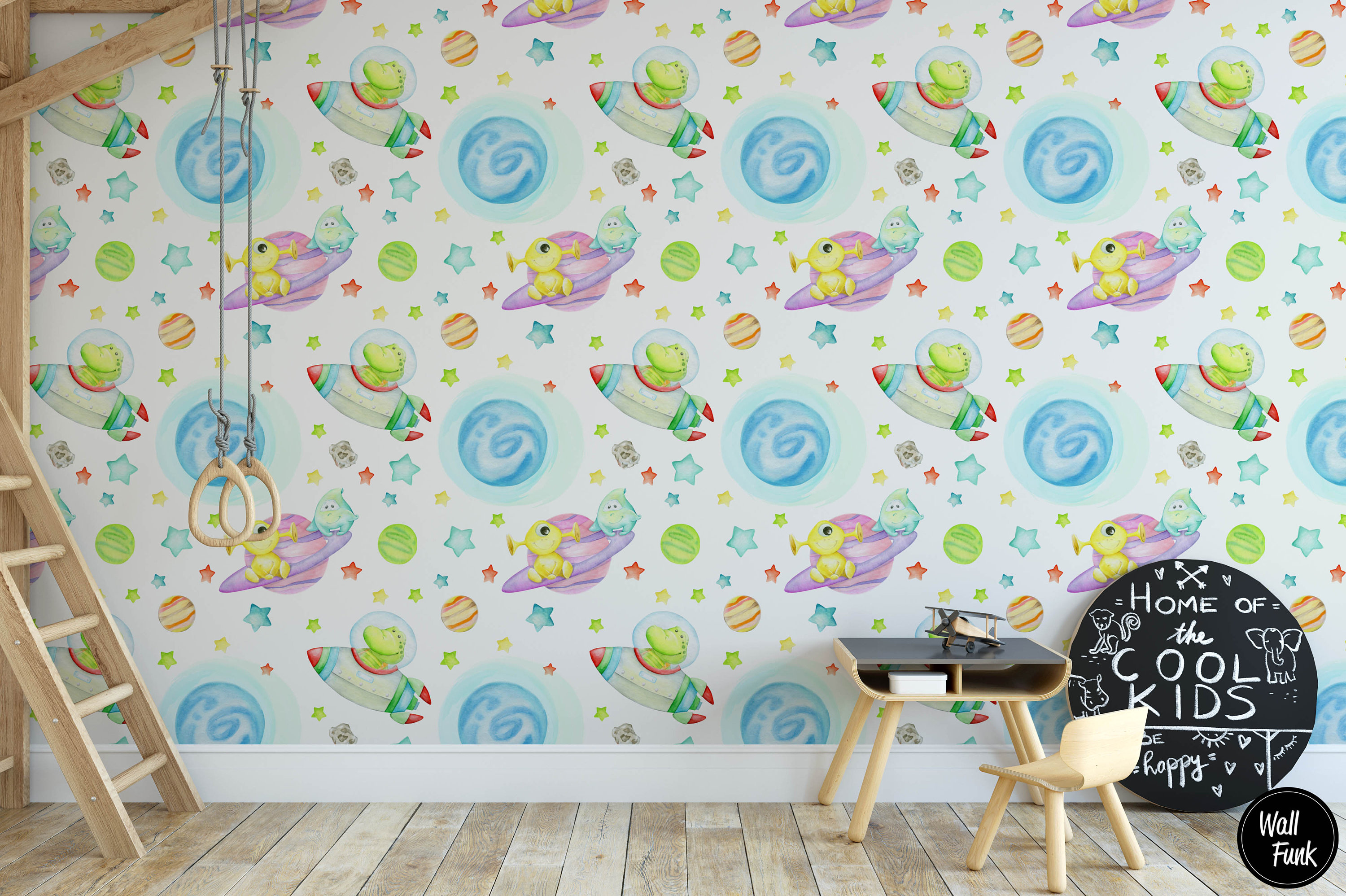 Alien Nursery Wallpaper Space Nursery Wallpaper Nursery | Etsy