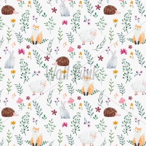Rabbit Nursery Wallpaper, Removable Wall Mural Nursery, Custom Nursery ...