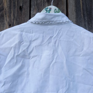 90s Lase White Blouse for Women Vintage Top Summer Party Shirt Office ...