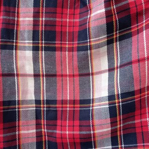 90s Red Checker Shorts Gingham Vintage School Tennis Tartan Hig Waist ...