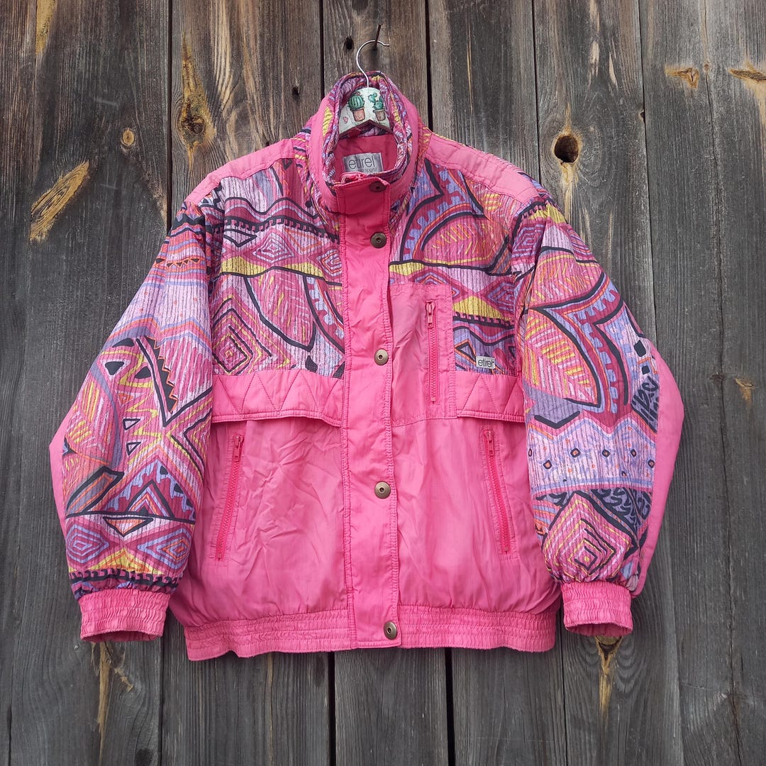 80s Sports Jackets Women ETIREL Vintage Sportswear Clothing Womens Pink ...