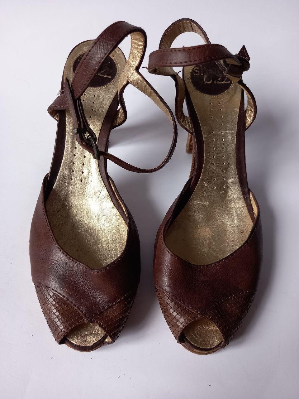 80s Vintage Womens Shoes Braun 1980s Leather Sandals Platform - Etsy