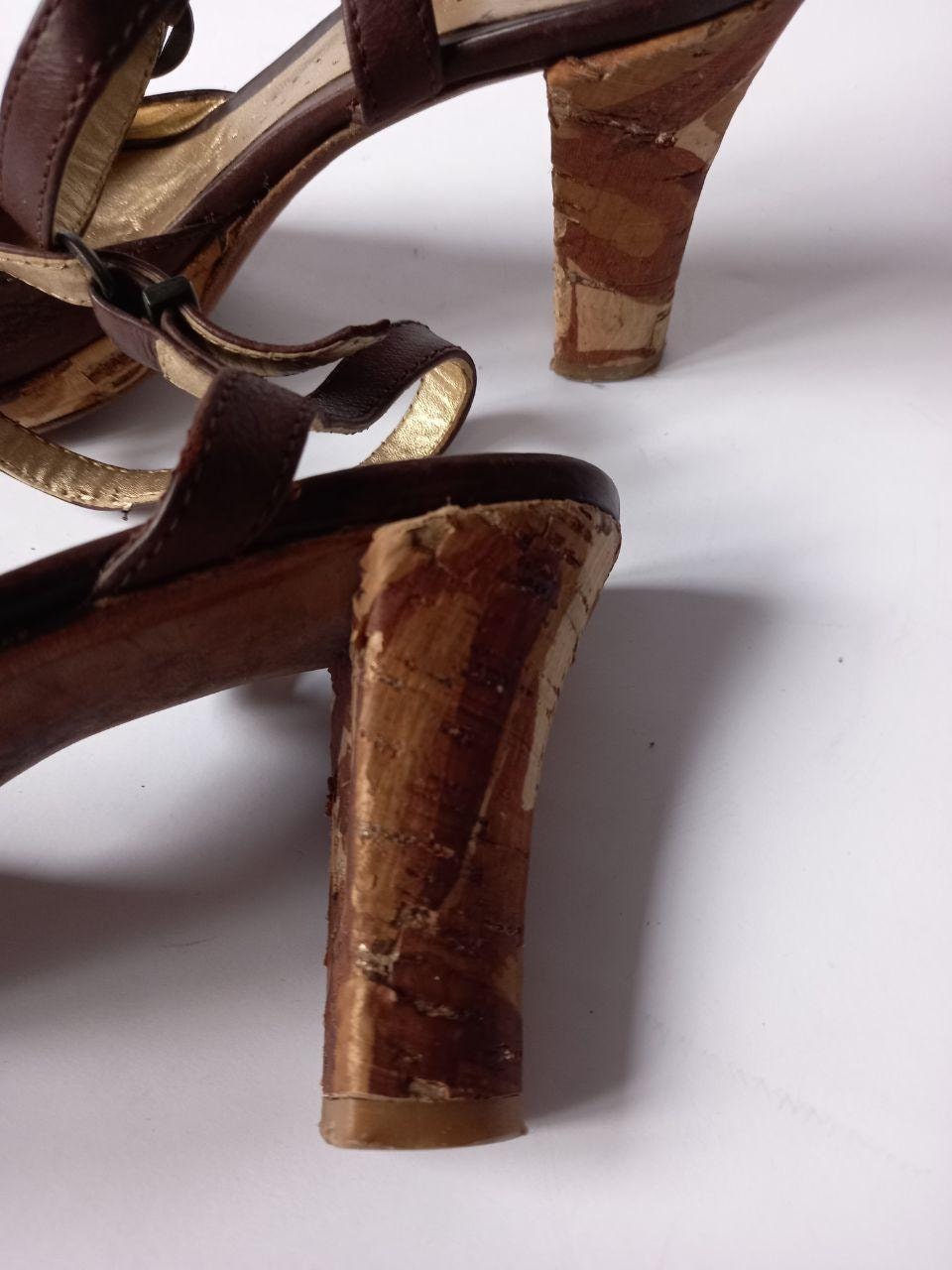80s Vintage Womens Shoes Braun 1980s Leather Sandals Platform - Etsy