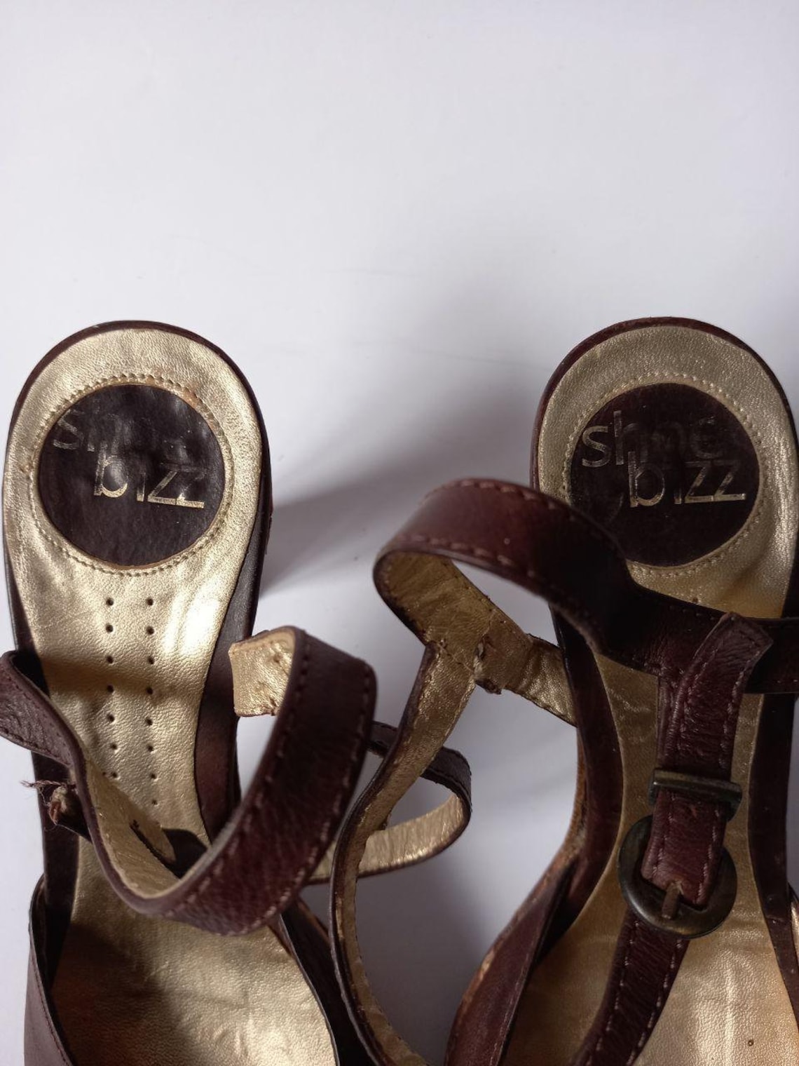 80s Vintage Womens Shoes Braun 1980s Leather Sandals Platform - Etsy