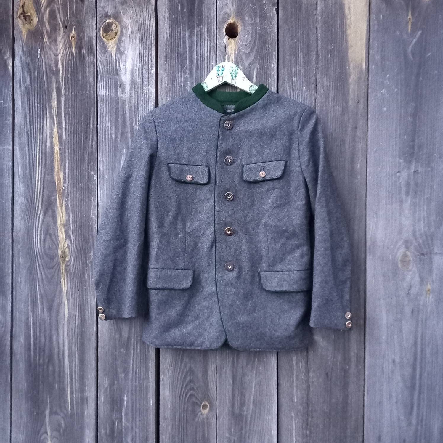 80s Loden Coat Men or Boy Vintage Trachten Jacket Blazer - Etsy