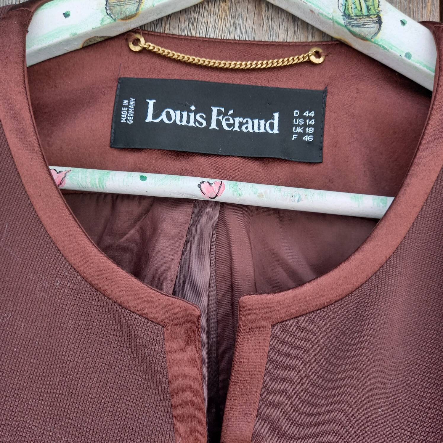2000s Louis Feraud Jacket Women 1990s Brown Vintage Clothes | Etsy