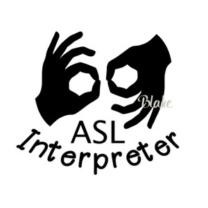 ASL Interpreter Svg, Sign Language Svg, American Sign Language Cut File ...