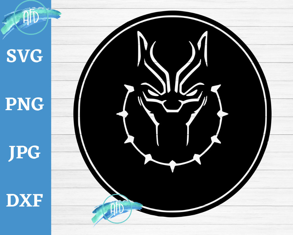 Pantera Negra SVG negro pantera logotipo collar wakanda | Etsy España