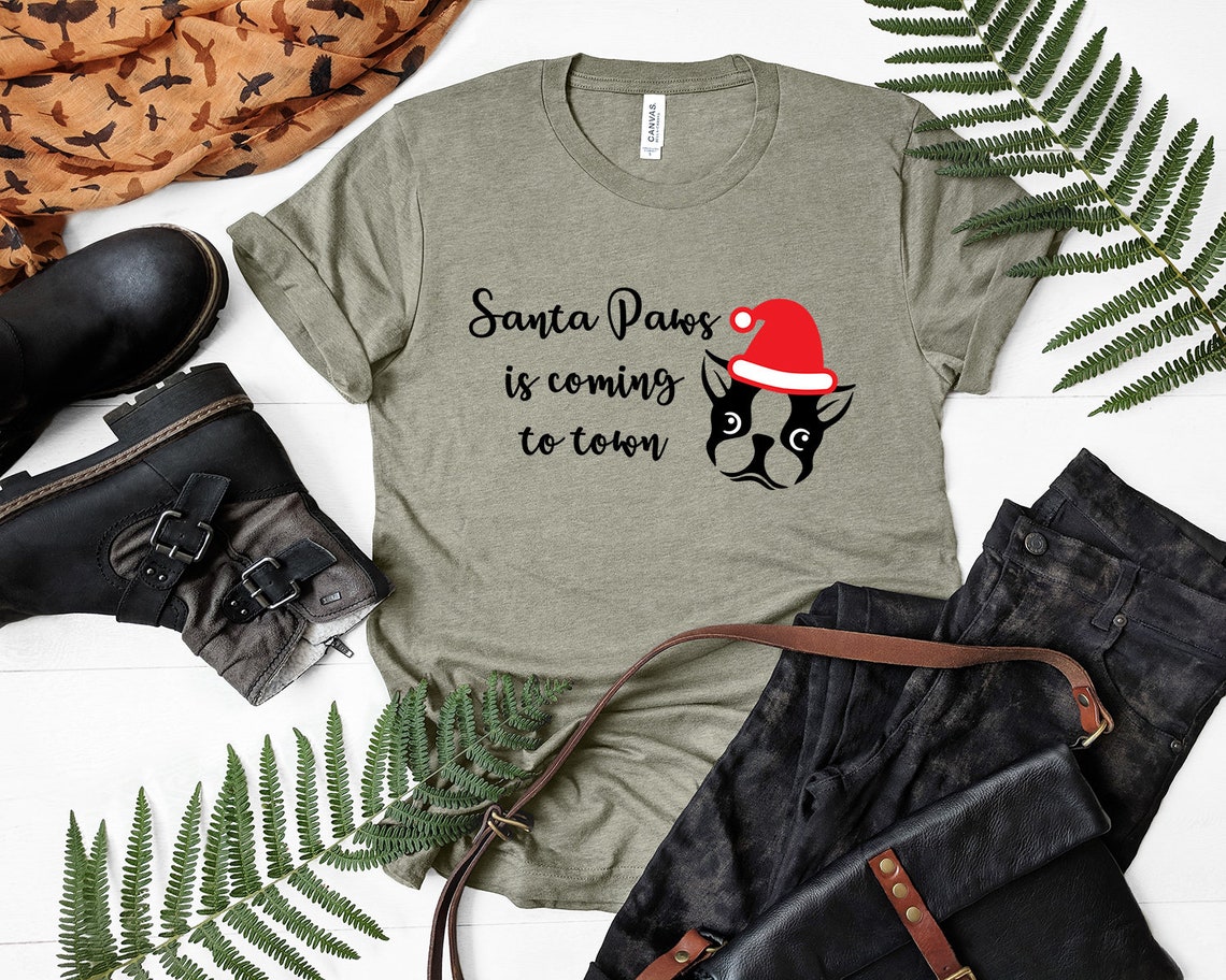 Santa Paws is coming to town svg Santa Claus svg Christmas | Etsy