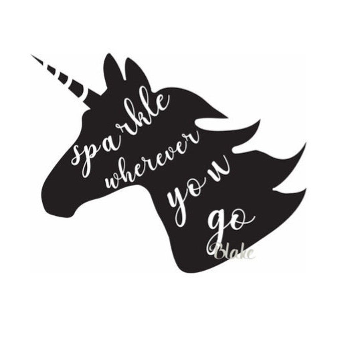 Sparkle wherever you go SVG Unicorn SVG unicorn cut file | Etsy