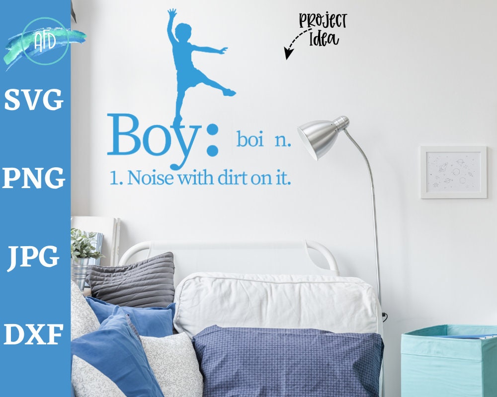 Definición de un Boy svg Boy Noun Ruido con suciedad en él | Etsy