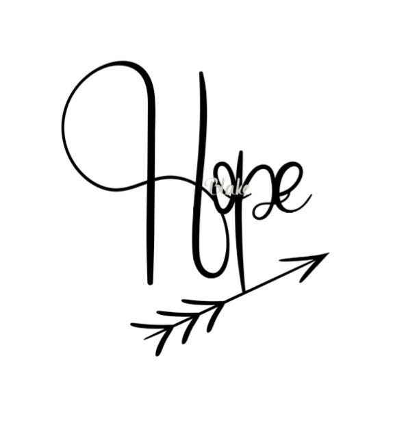 Hope svg Hope arrow svg Hope cursive svg Hope cricut Hope | Etsy