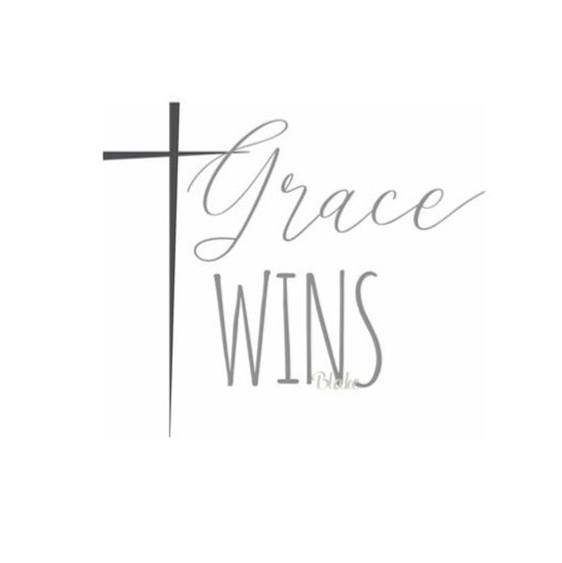 Grace Wins svg Grace svg Grace cross svg Grace cross cut | Etsy