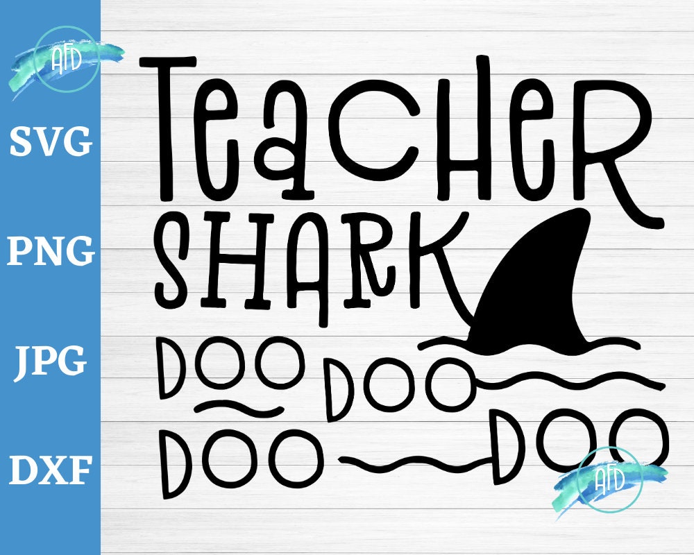 Teacher shark svg file teacher quote svg teacher svg file | Etsy
