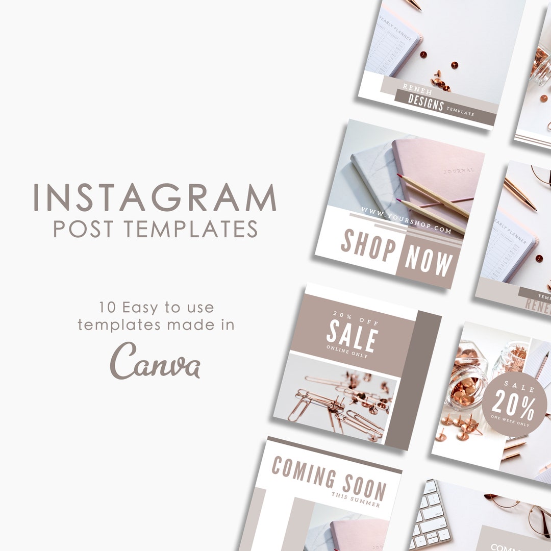 Small Business Instagram Post Templates Made in Canva - Etsy