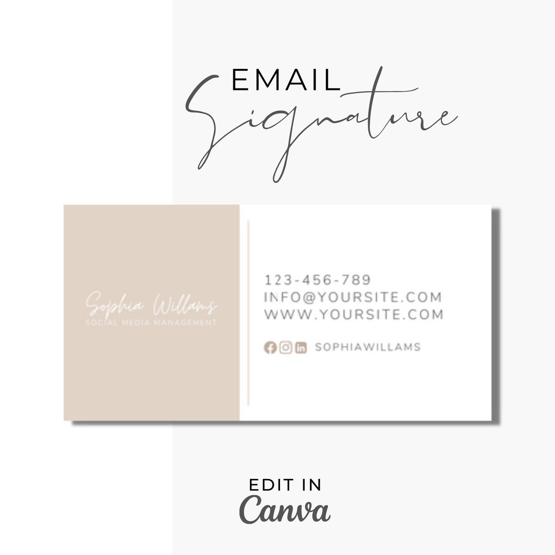 Email Signature Template, Perfect for Realtors, Virtual Assistants, and ...