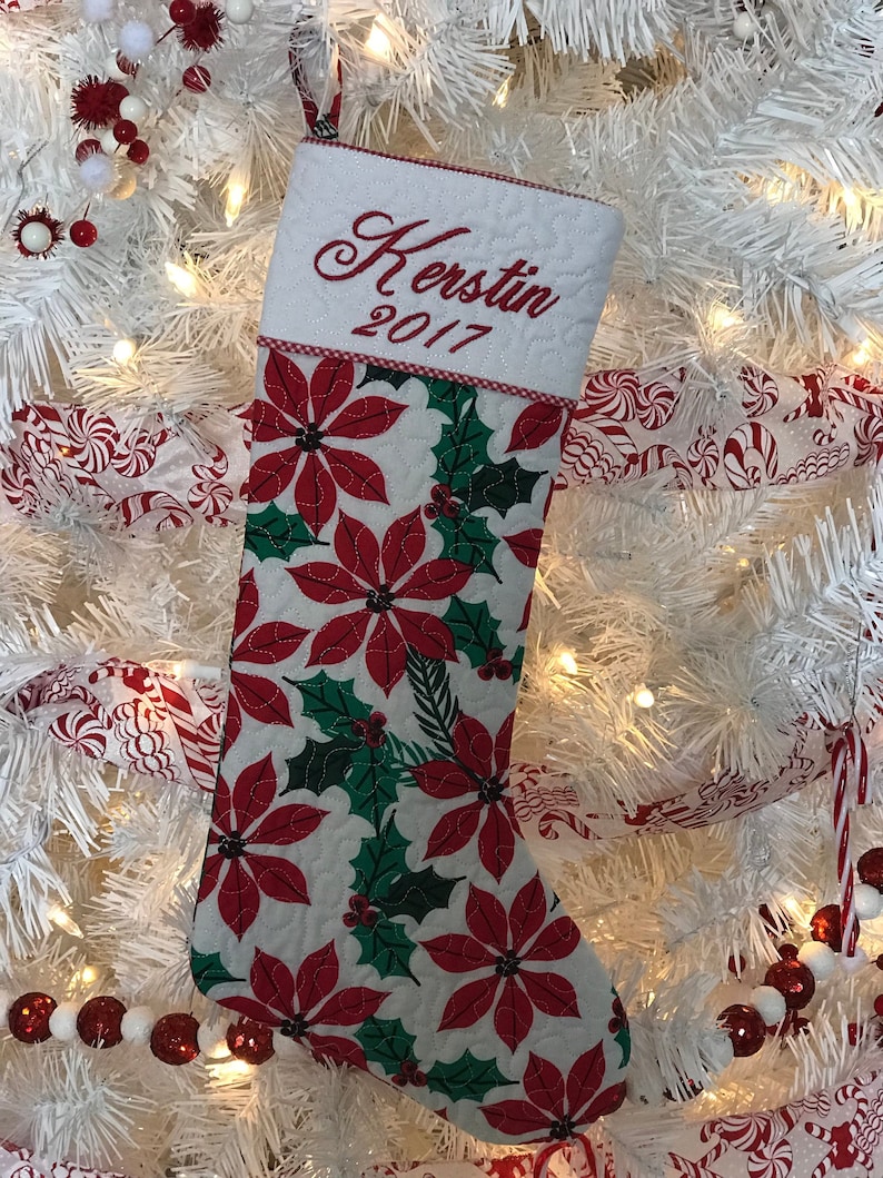 Easy Stocking Embroidery Desgin - Etsy