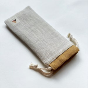 Personalized Sunglass Case, Drawstring Sunglass Linen Case, Soft ...