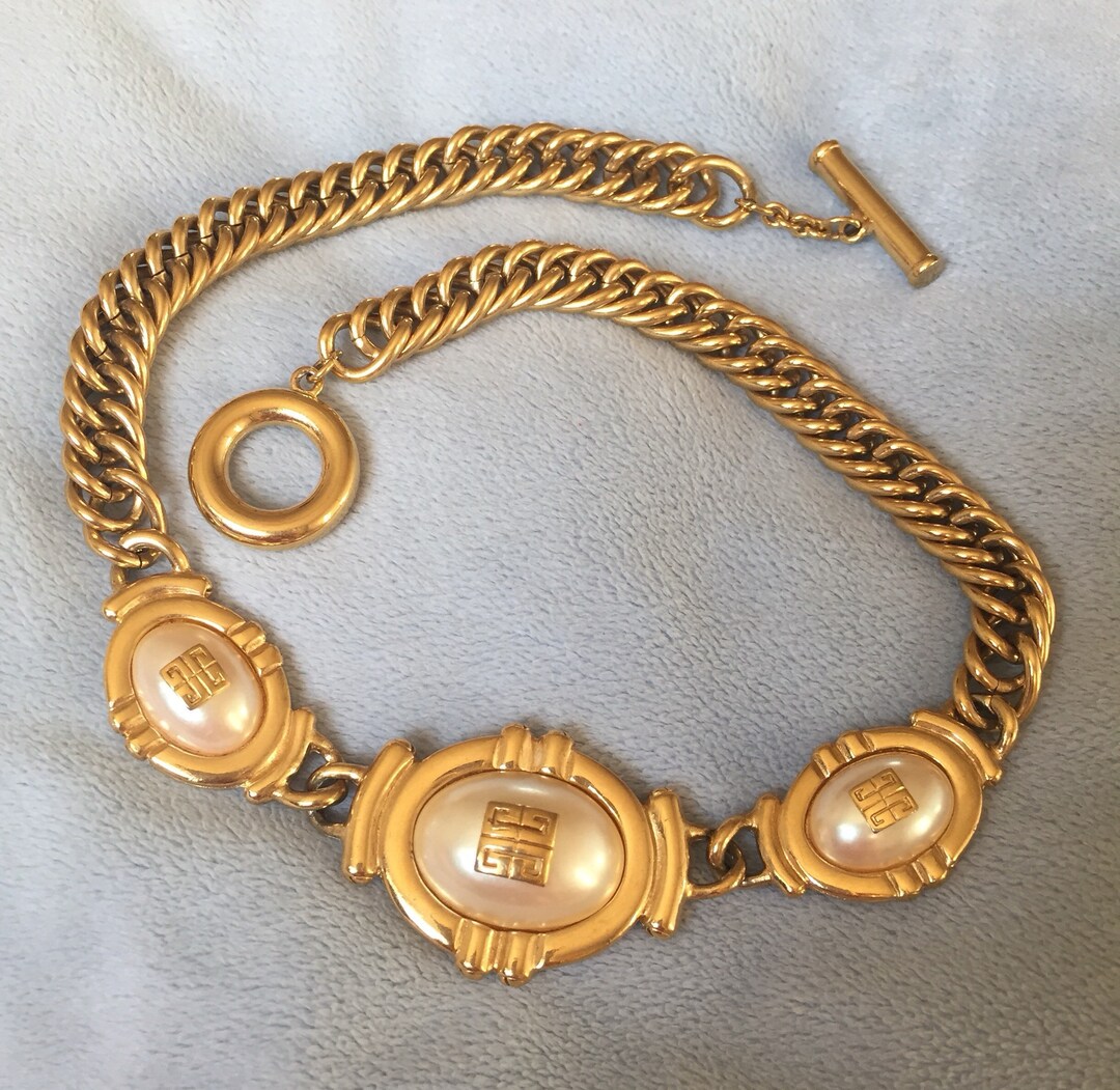 Beautiful Classic Authentic Vintage Givenchy Necklace Toggle Clasp - Etsy