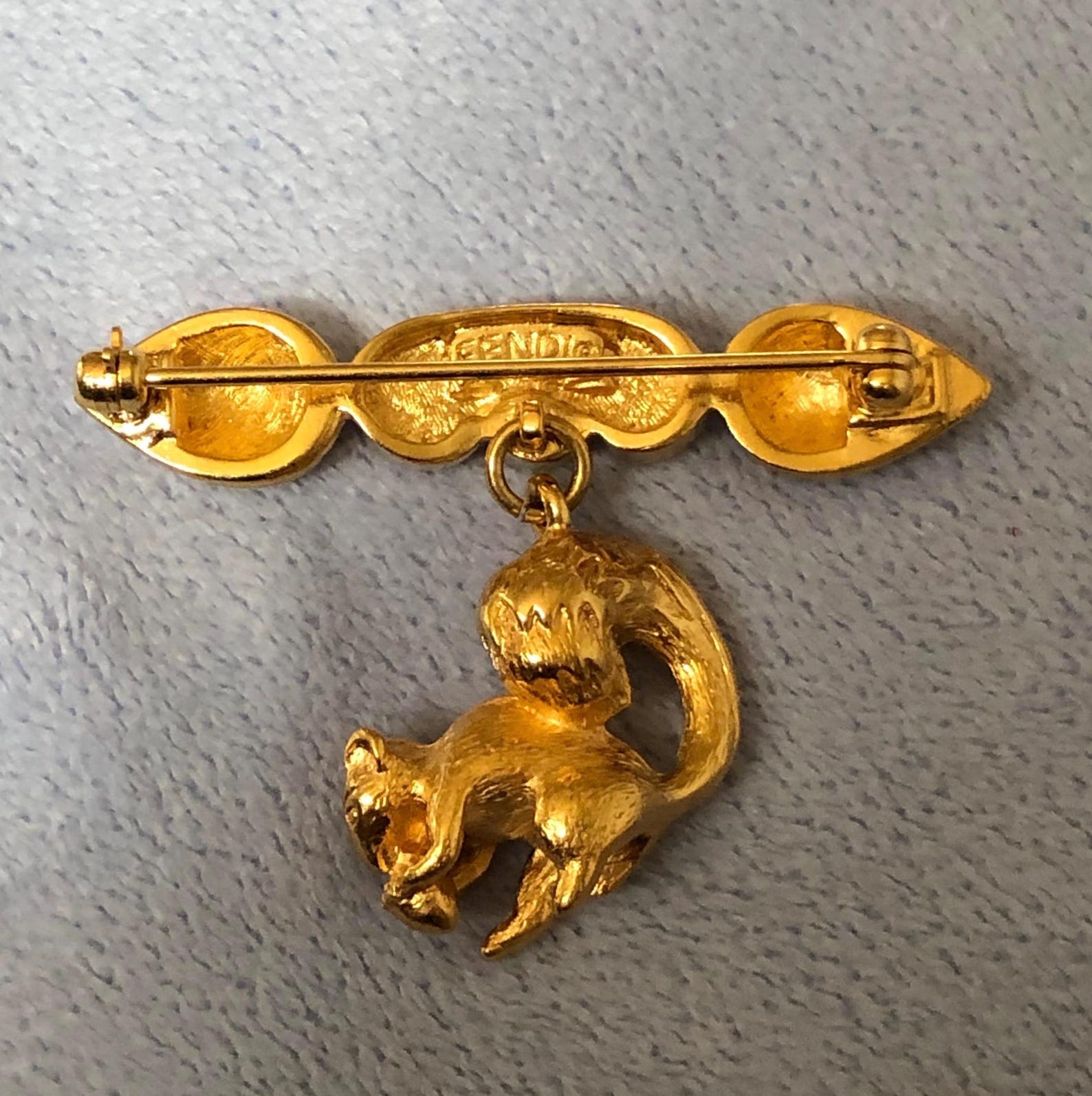 Fendi Zucca FF Logo Brooch 3D Squirrel Brooch - Etsy