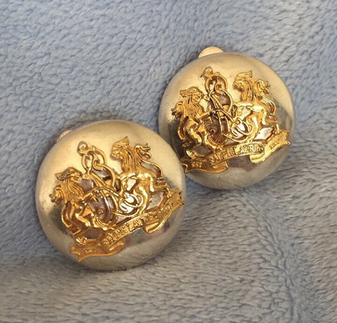 Vintage 1980's Solid Sterling Silver Ralph Lauren RLL Monogram Signet ...