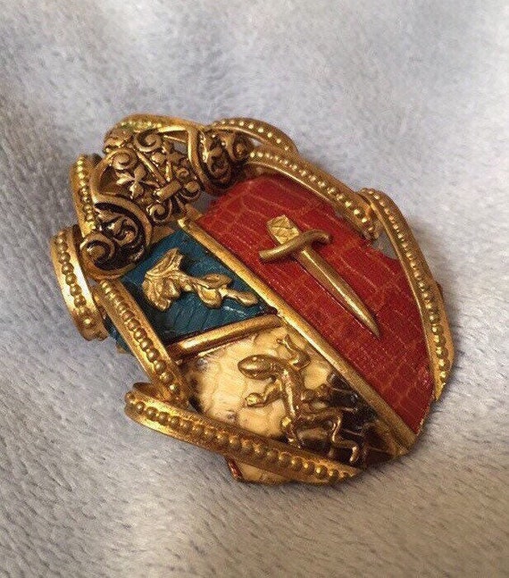 1930’s - 1940’s Classic German Coat of Arms Shield pi… - Gem