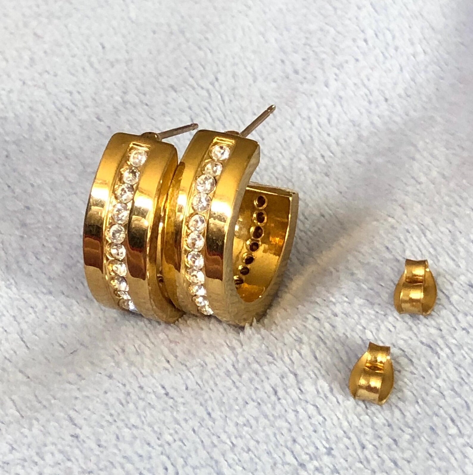 Rare Vintage Ralph Lauren RLL Hoop Earrings W/14K Post Studs - Etsy