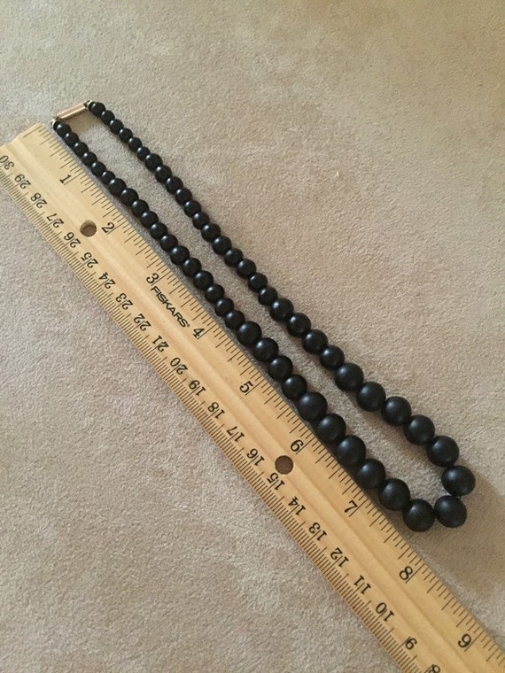 Antique Victorian French Graduated Jet Orb Necklace - Gem