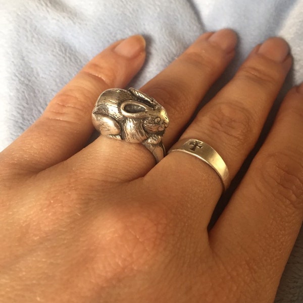 Rabbit Ring - Etsy