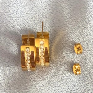 Rare Vintage Ralph Lauren RLL Hoop Earrings W/14K Post Studs - Etsy