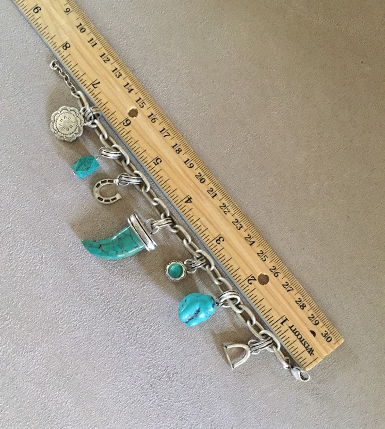 Vintage Ralph Lauren Equestrian Charm Bracelet Matte-silver RLL - Etsy