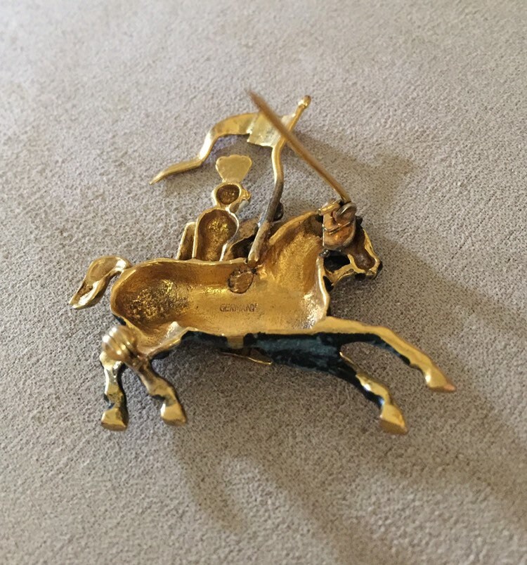 Vintage Made in Germany Medieval Knight Armor Enamel Brooch Pin - Etsy
