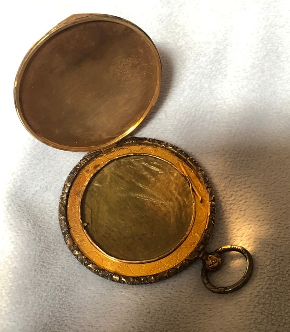 Regency Era Victorian Large Locket Hair Keepsake Lock… - Gem