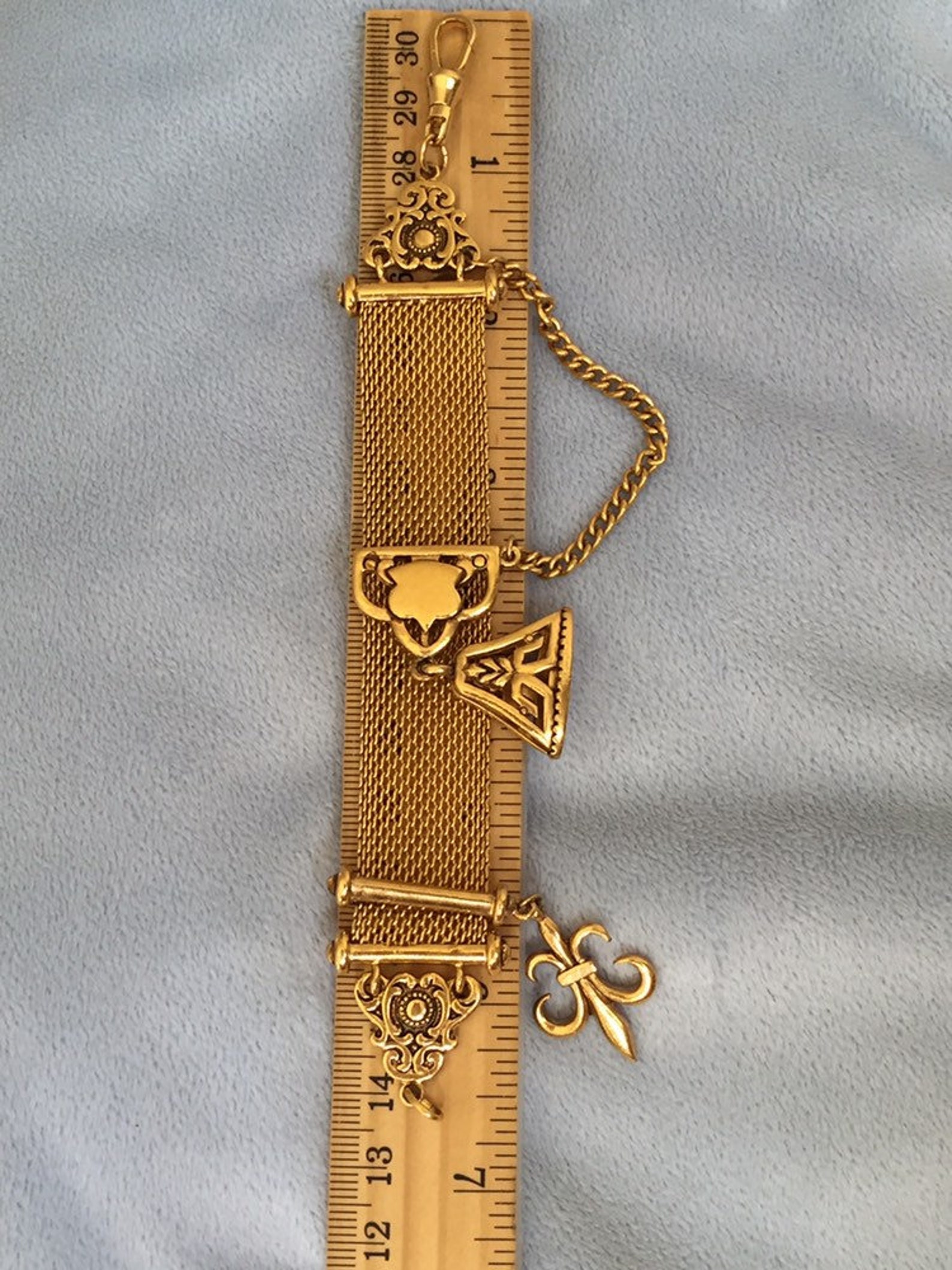 Rare Vintage Ralph Lauren Pocket Watch Fob Chain RLL Mesh Bracelet - Etsy