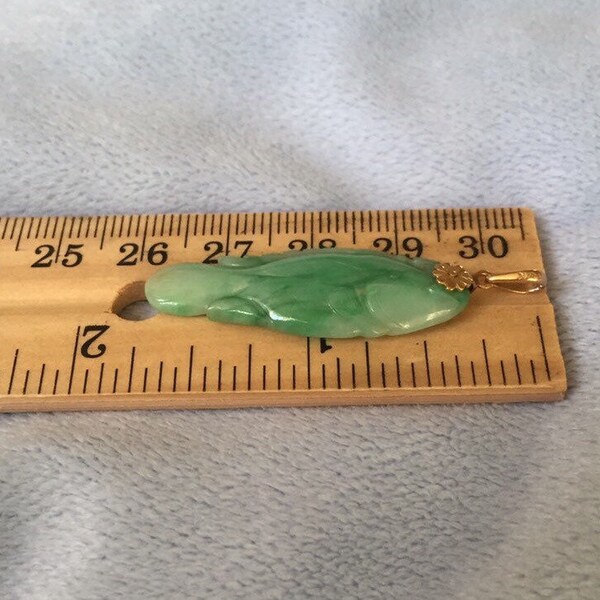 Fish Jade Pendant - Etsy