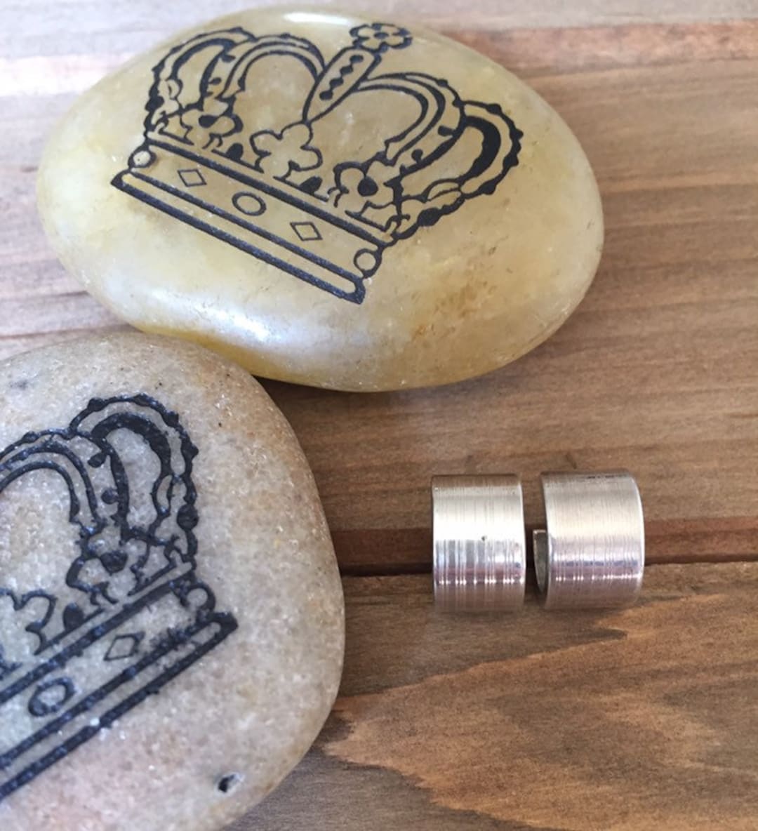 Vintage Sterling Silver Ralph Lauren RLL Earrings Wide Huggie Hoops 14K ...