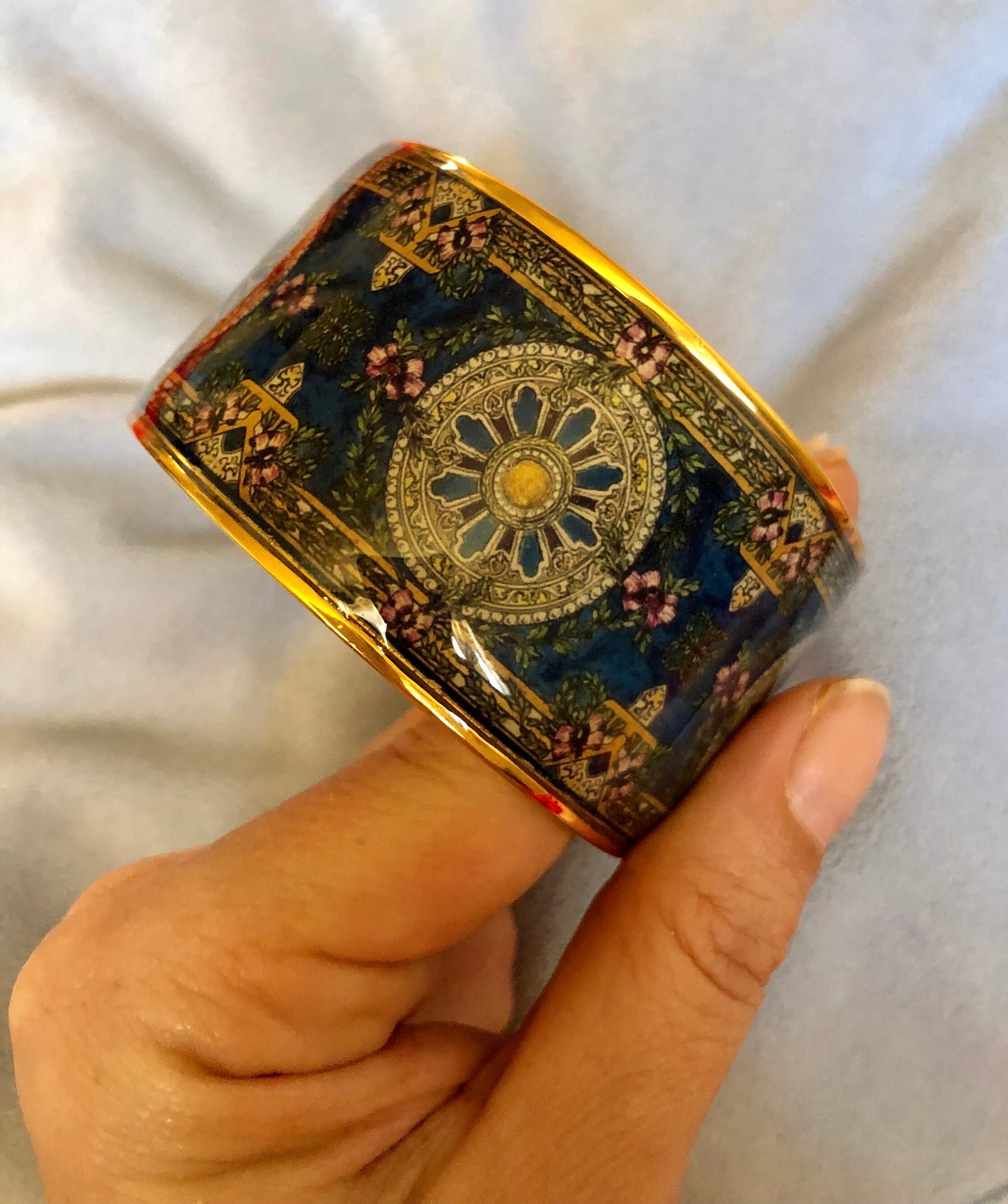 Retired Metropolitan Museum of Art MMA Enamel Blue Bangle Bracelet W ...
