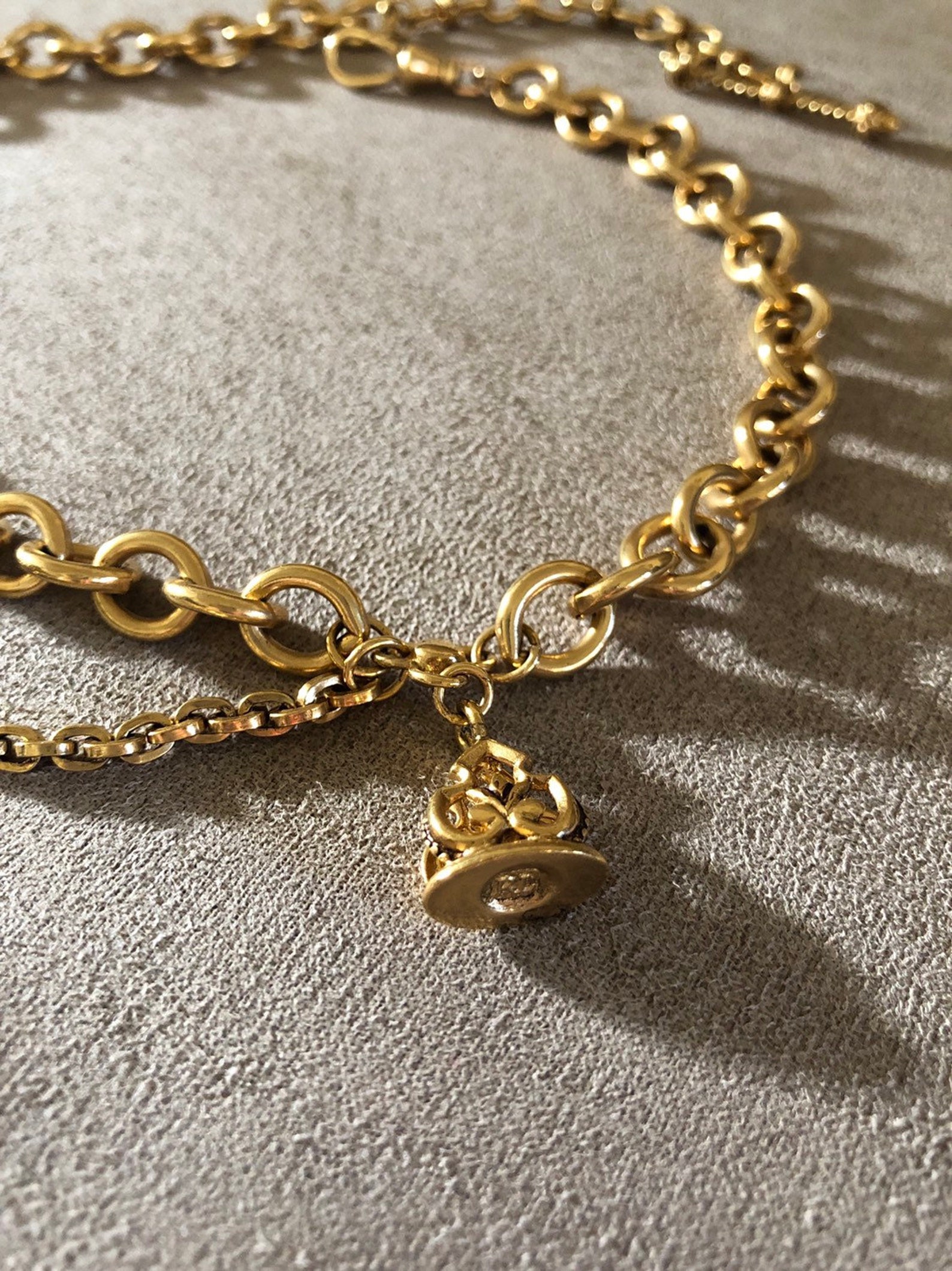 Rare Vintage Ralph Lauren Pocket Watch Fob Chain RLL Necklace 17" - Etsy