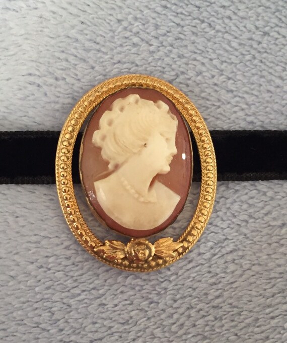 1940- 1950’s Winard 12K GF Carved Shell Cameo Slide n… - Gem